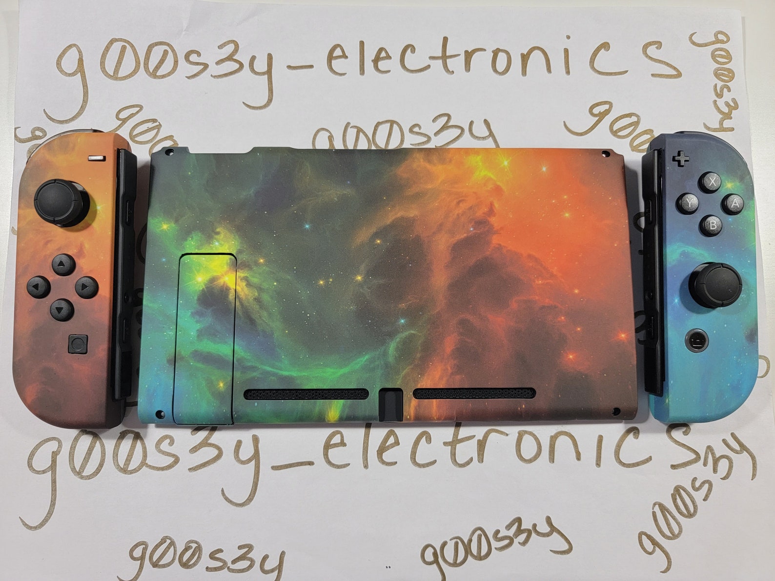 New Nintendo Switch Custom Galaxy Styled Joycons and Backplate - Etsy