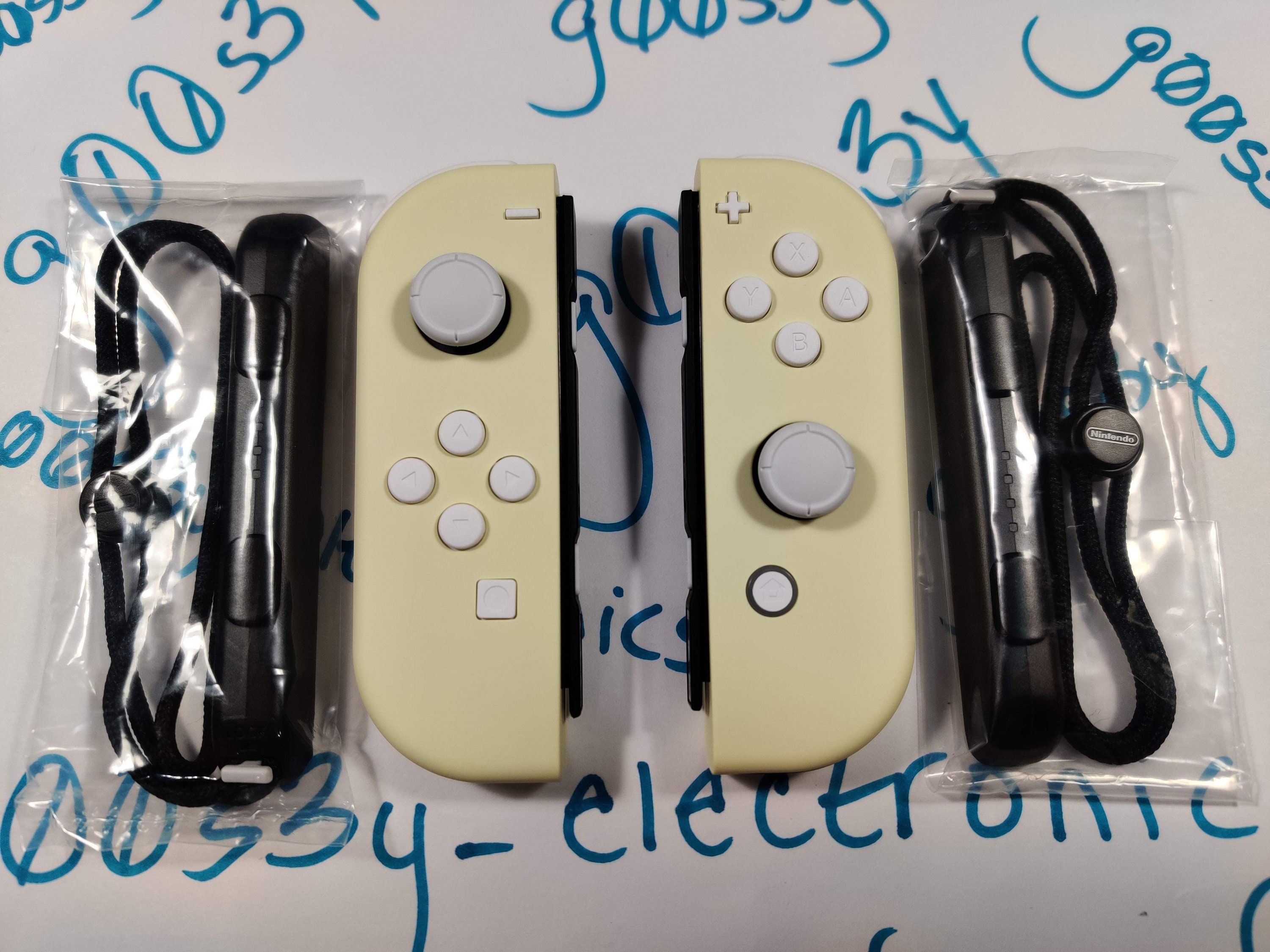 New Nintendo Switch Custom Light Cream Joycons with White | Etsy