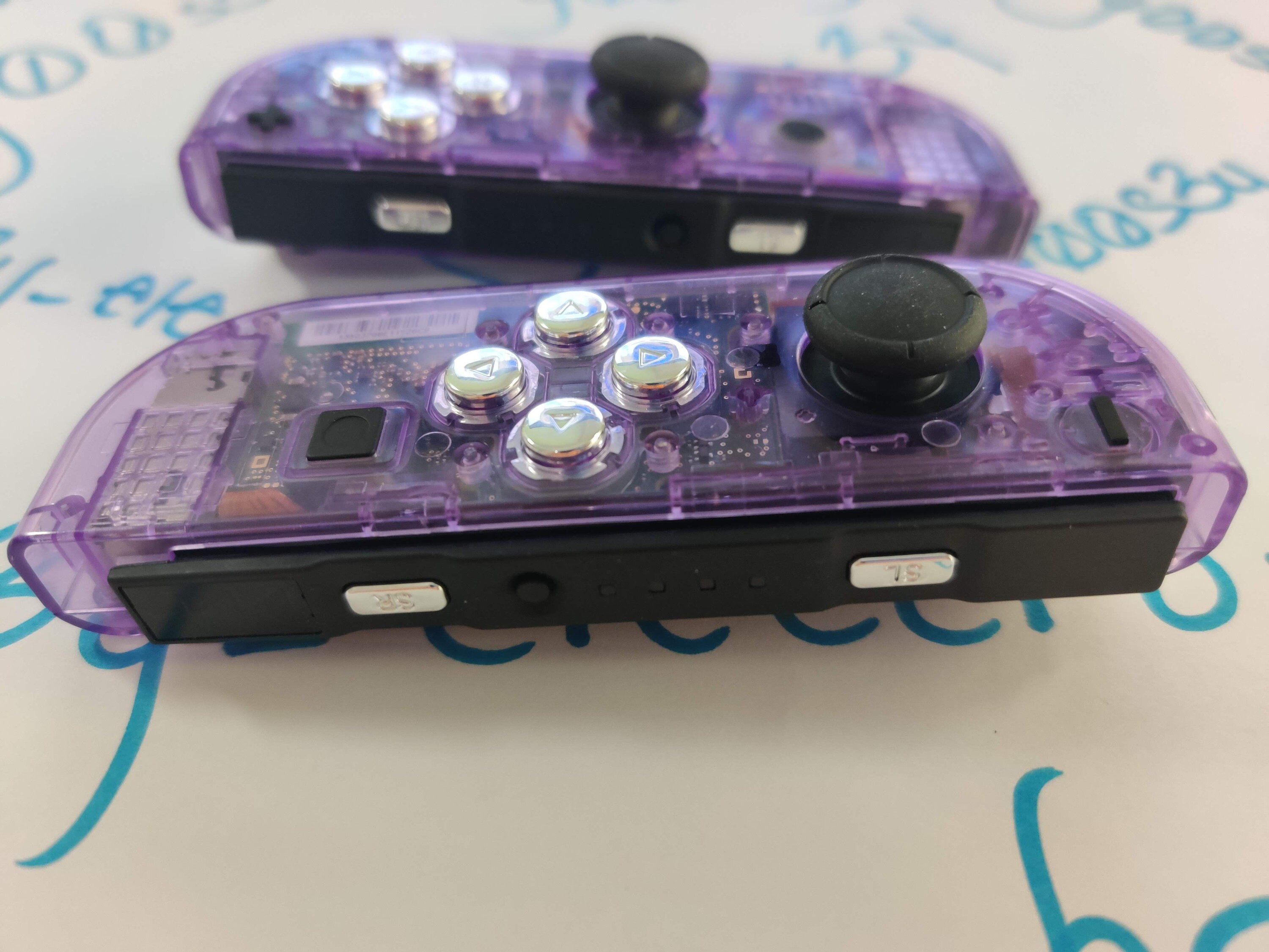 Nieuwe Nintendo Switch Custom Clear Atomic Purple Joycons met | Etsy ...