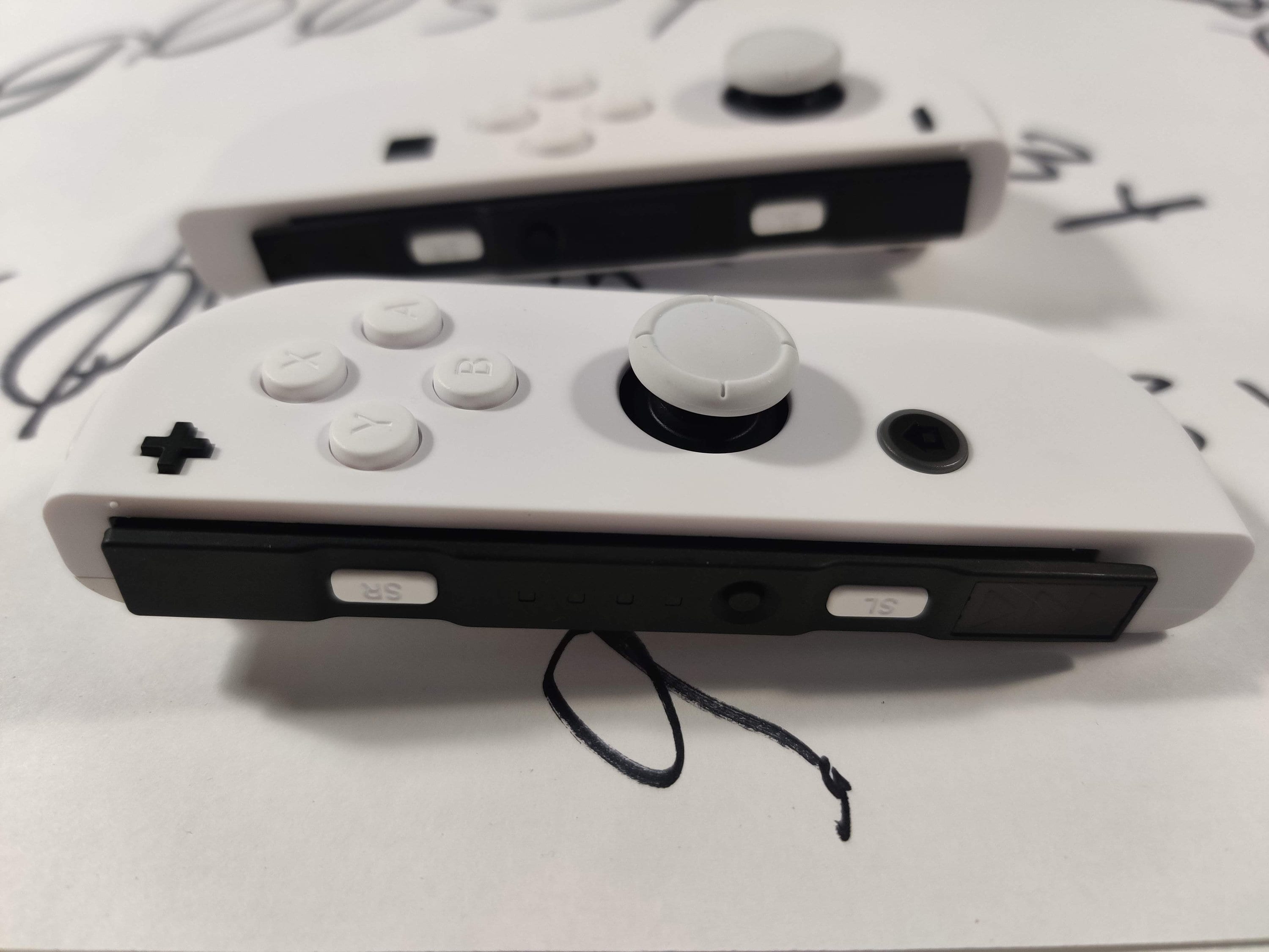 New Nintendo Switch Custom White Joycons With White - Etsy