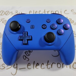 New Nintendo Switch Custom Blue Pro Controller CHOOSE BUTTON - Etsy