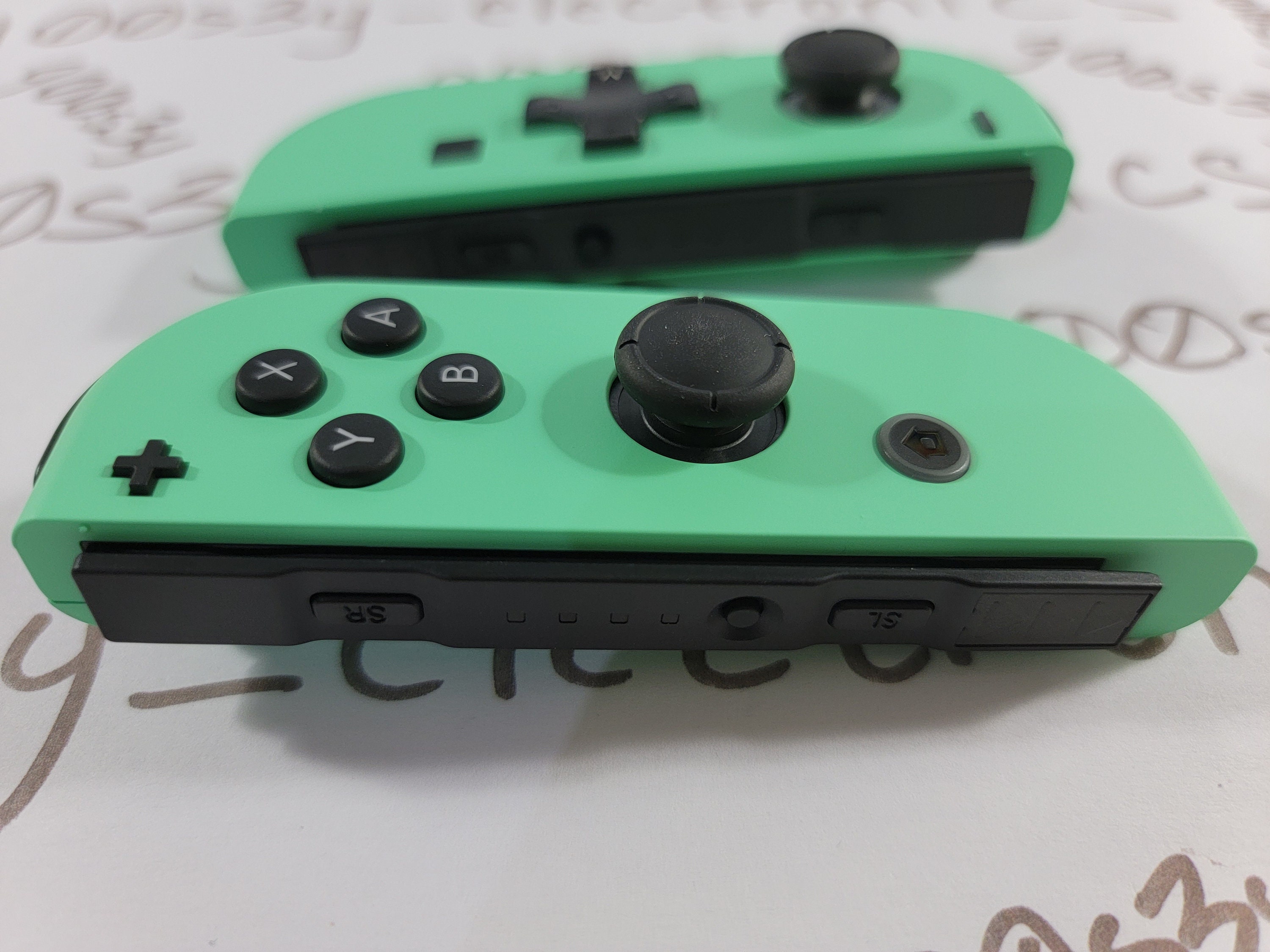 New Nintendo Switch Custom Mint Green DPAD Joycons and | Etsy