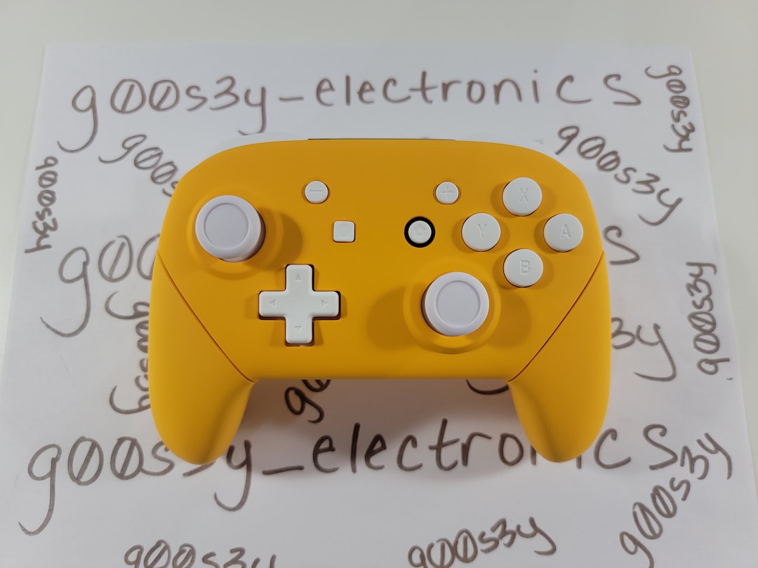 New Nintendo Switch Custom Caution Yellow Pro Controller With White ...