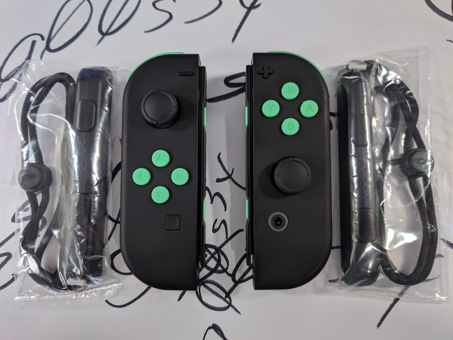 New Nintendo Switch Custom Black Joycons With Mint Green - Etsy