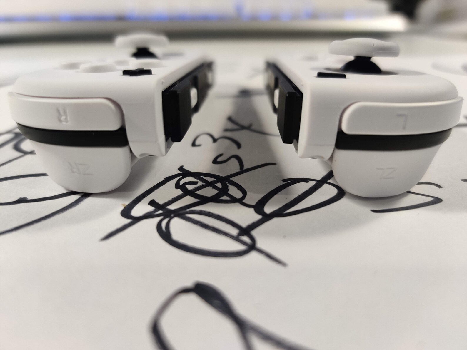 New Nintendo Switch Custom White Joycons With White - Etsy