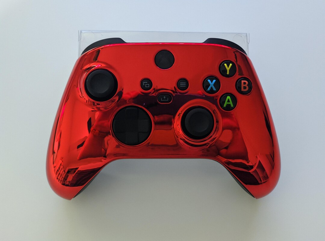NEW Custom Xbox Series One / X / S Chrome Red Styled Wireless ...