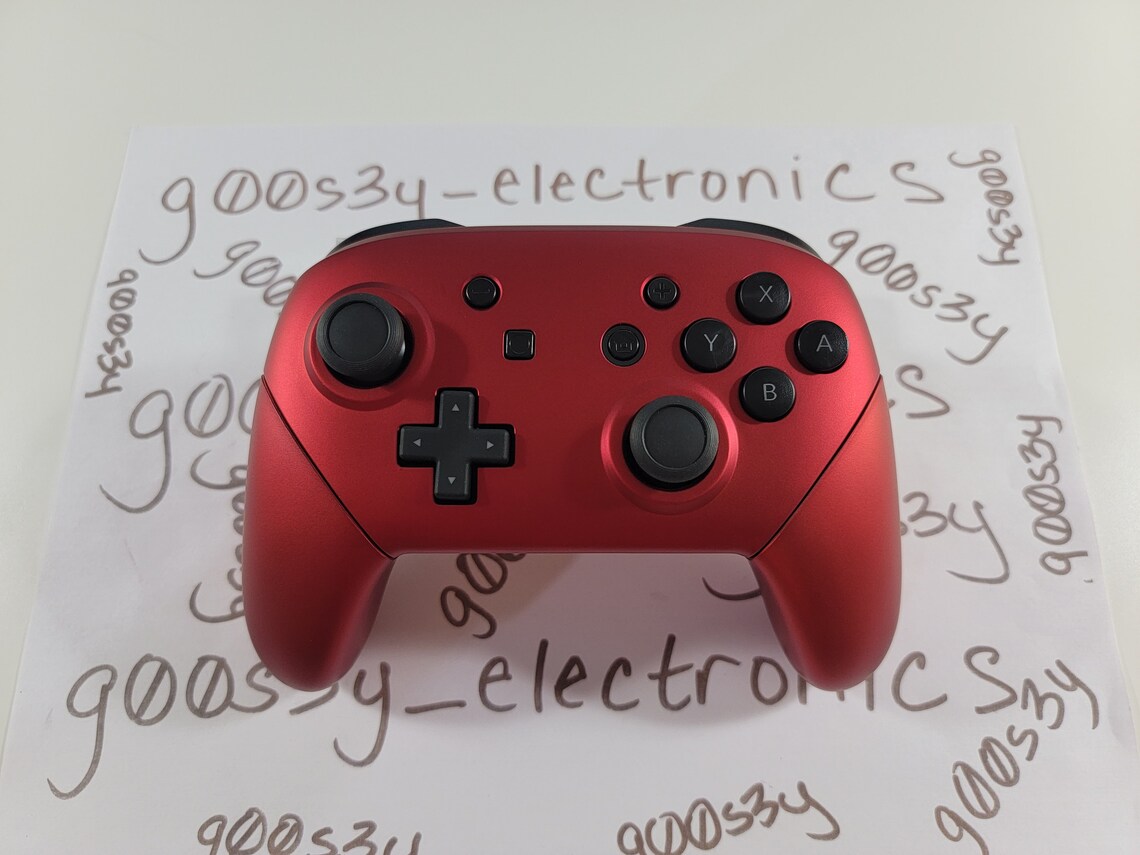 New Nintendo Switch Custom Metallic Red Pro Controller - Etsy