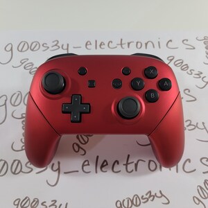 New Nintendo Switch Custom Metallic Red Pro Controller CHOOSE BUTTON ...