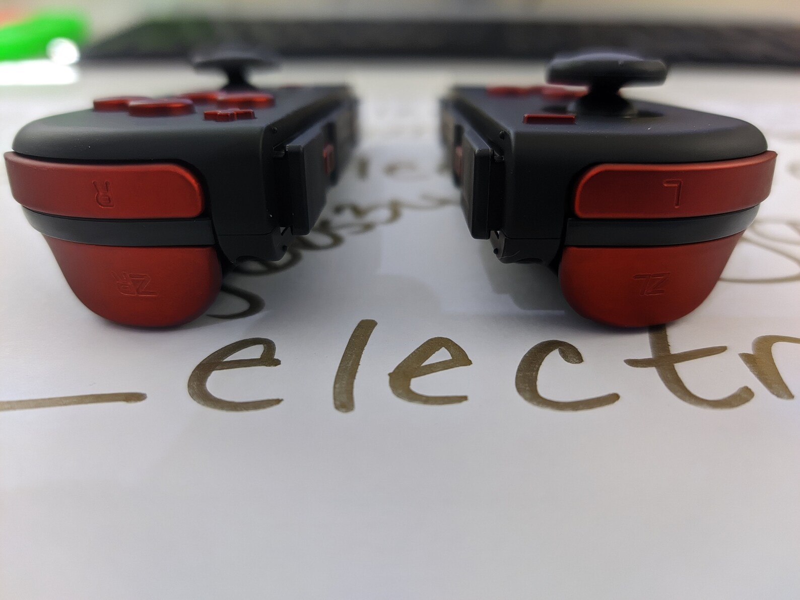 New Nintendo Switch Custom Black Joycons With Metallic Red - Etsy