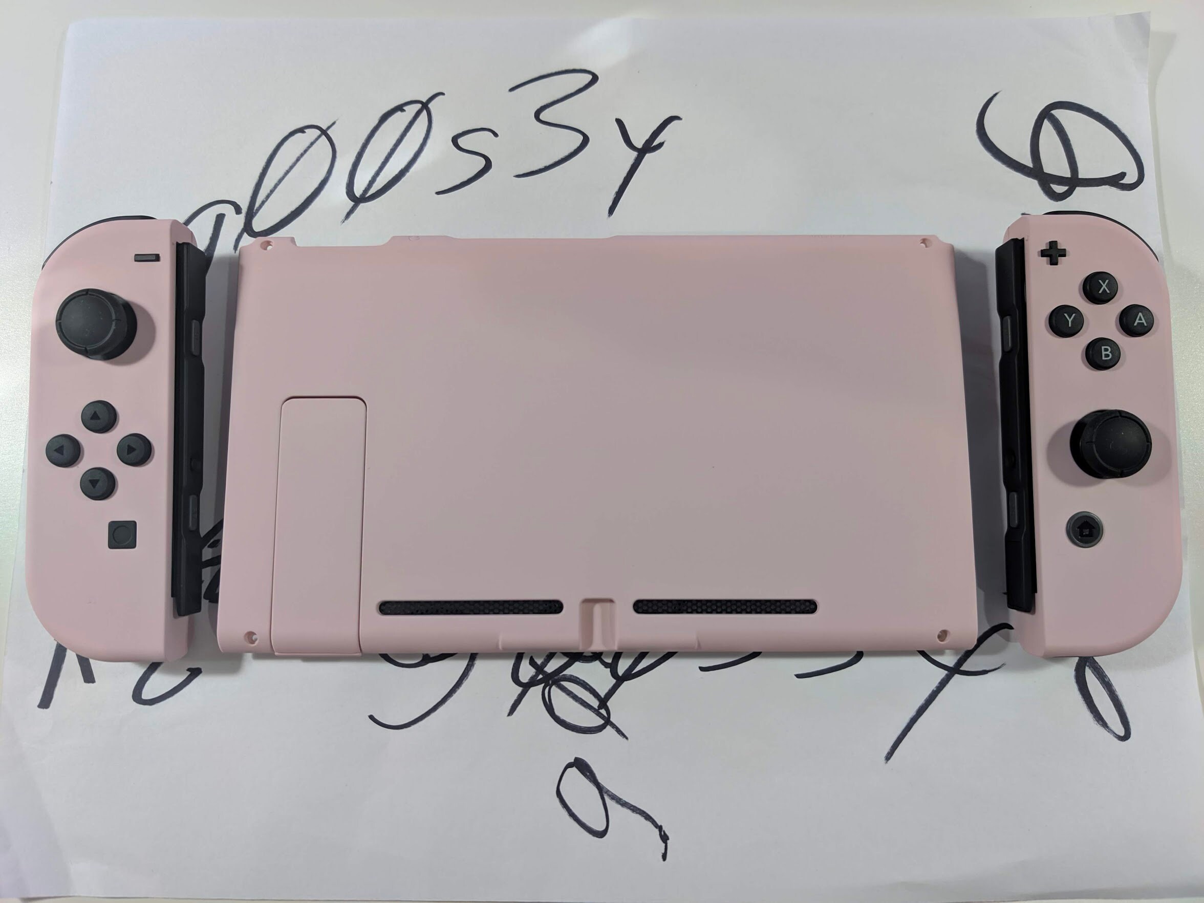 New Nintendo Switch Custom Light Pink Joycons and Backplate | Etsy