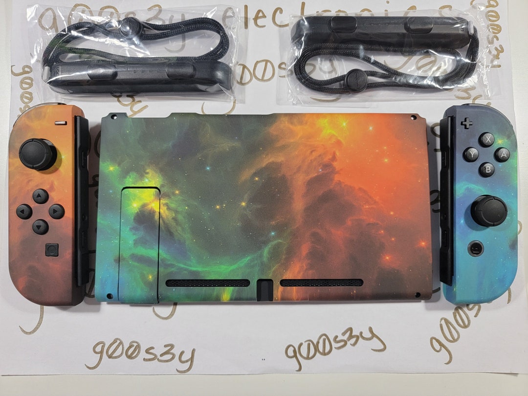 New Nintendo Switch Custom Galaxy Styled Joycons and Backplate - Etsy