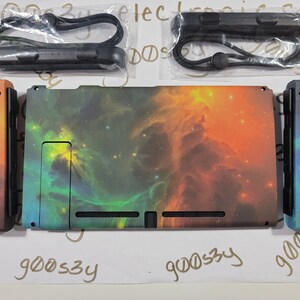 New Nintendo Switch Custom Galaxy Styled Joycons and Backplate - Etsy