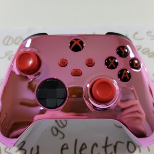 NEW Custom Xbox Series One / X / S Chrome Pink Styled Wireless ...