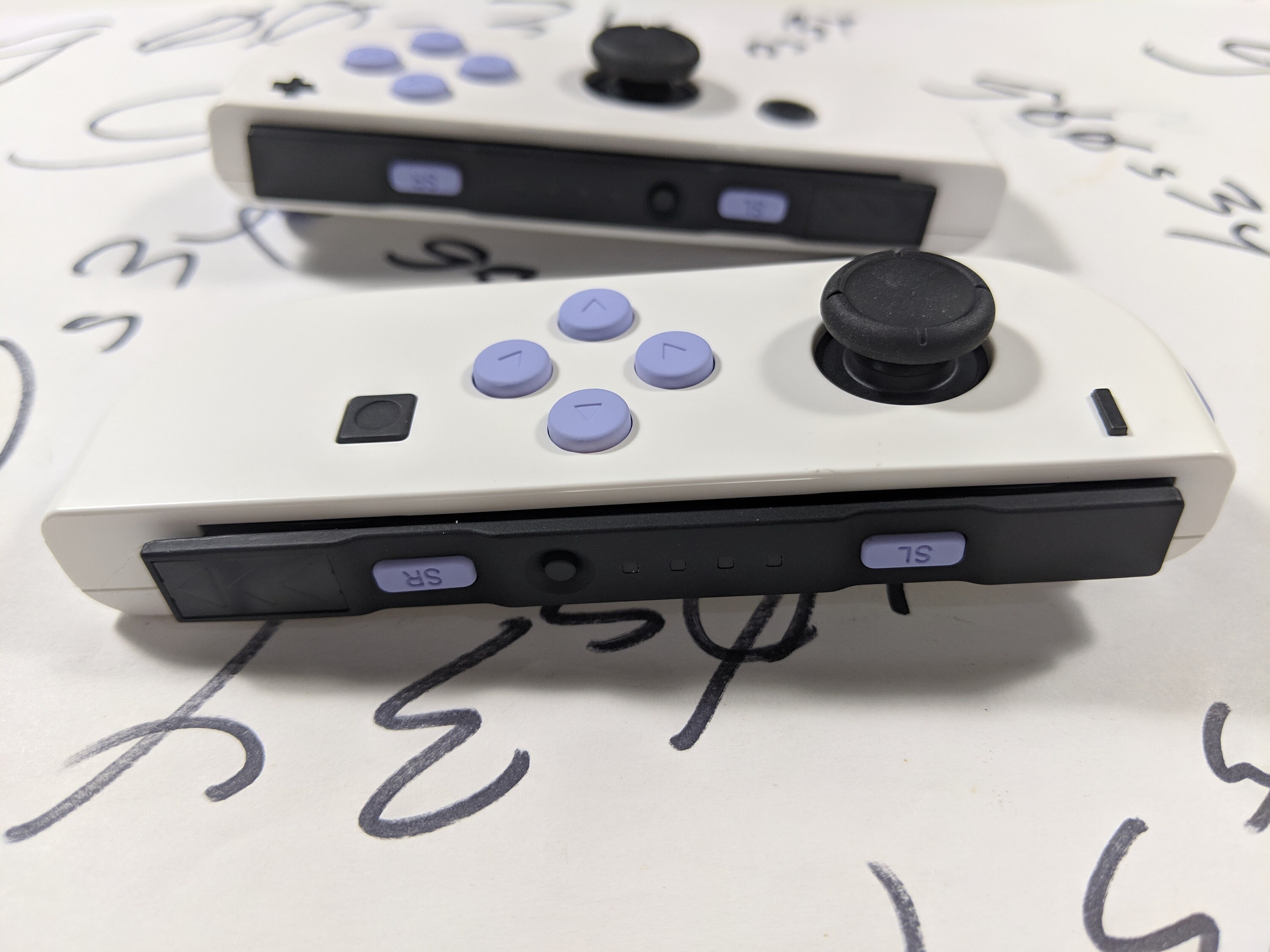 New Nintendo Switch Custom White Joycons With Light Purple - Etsy