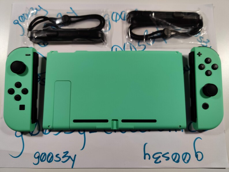 New Nintendo Switch Custom Mint Green Joycons and Backplate | Etsy