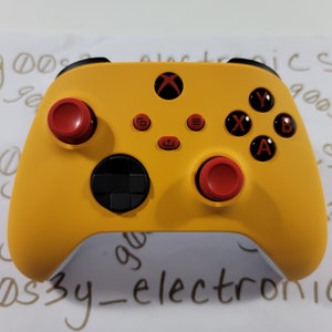 NEW Custom Xbox Series One / X / S Caution Yellow Wireless Controller ...