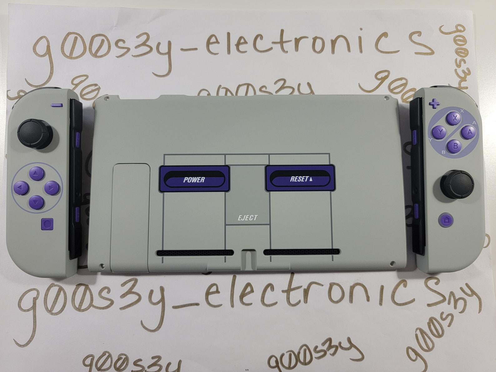 New Nintendo Switch Custom SNES Styled Joycons and Backplate - Etsy