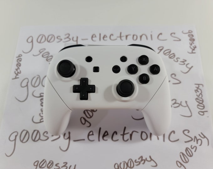 New Nintendo Switch Custom White Pro Controller CHOOSE - Etsy