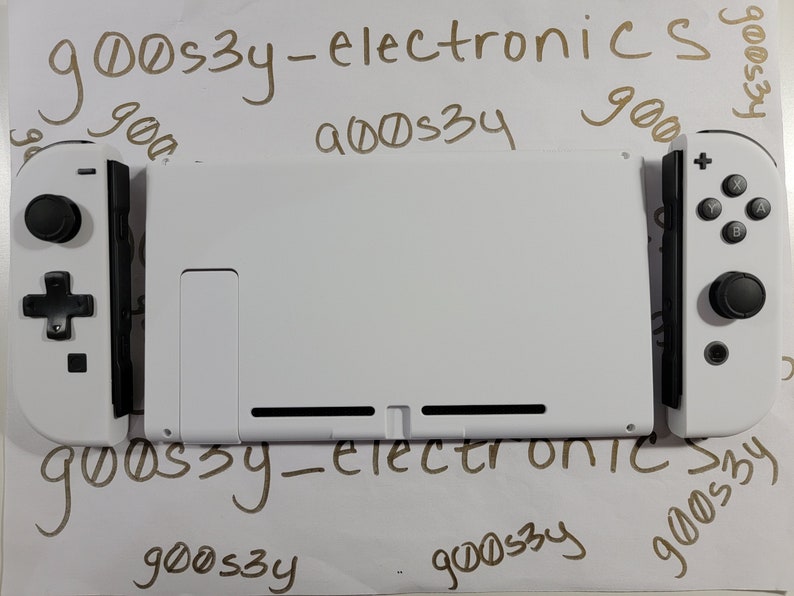 New Nintendo Switch Custom White DPAD Joycons and Backplate - Etsy