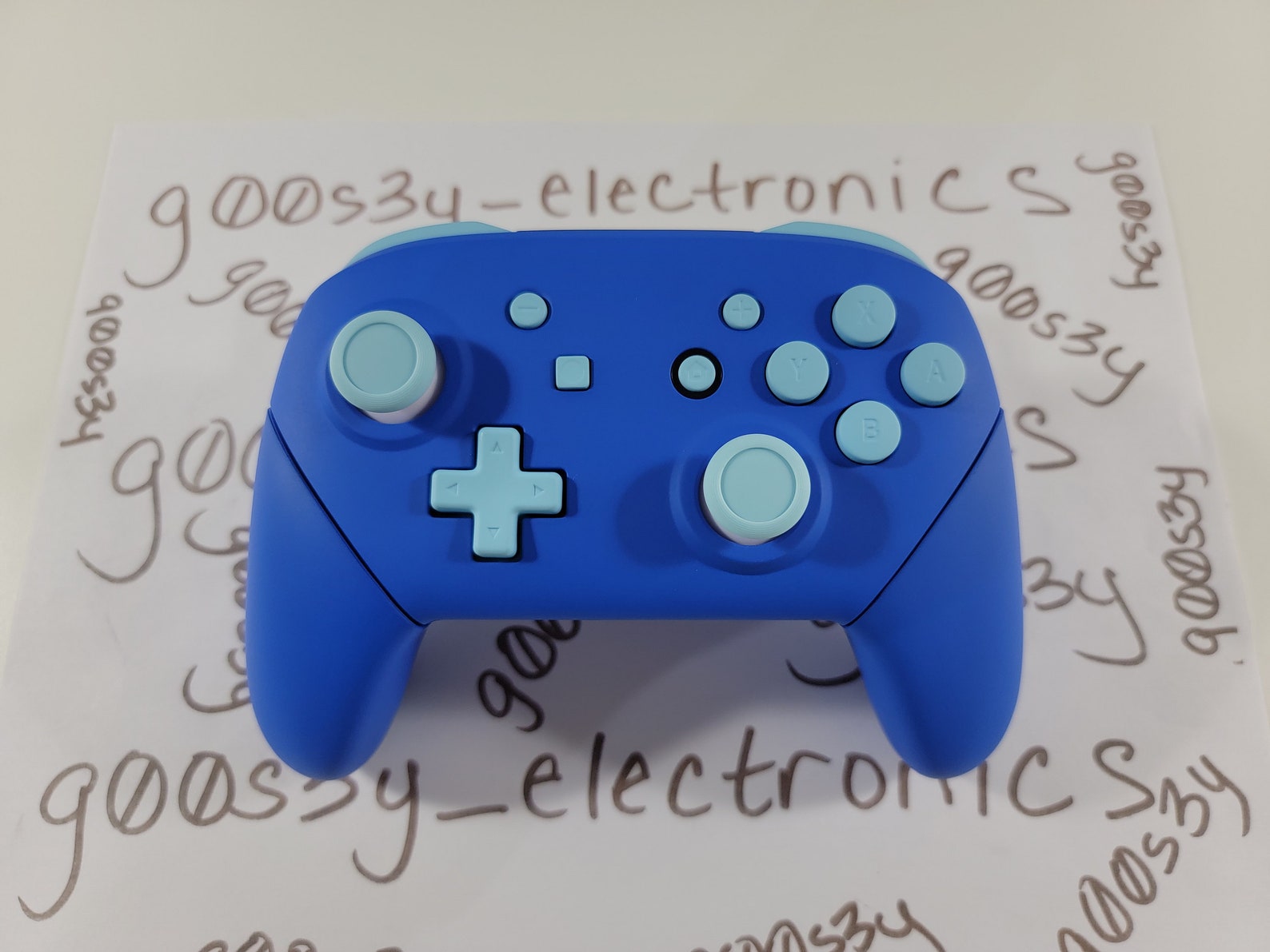 New Nintendo Switch Custom Blue Pro Controller CHOOSE BUTTON | Etsy