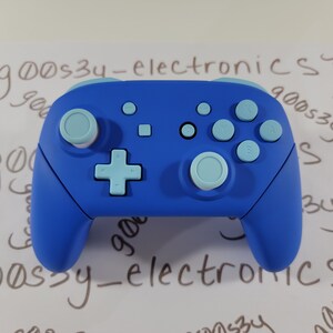 New Nintendo Switch Custom Blue Pro Controller CHOOSE BUTTON - Etsy