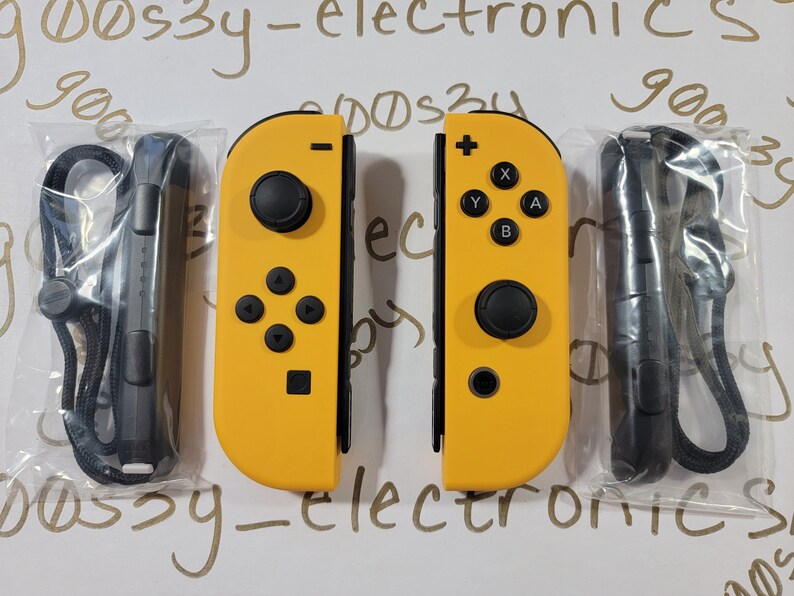 New Nintendo Switch Custom Caution Yellow Joycons and - Etsy