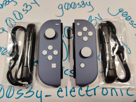 New Nintendo Switch Custom Slate Gray Joycons With White | Etsy