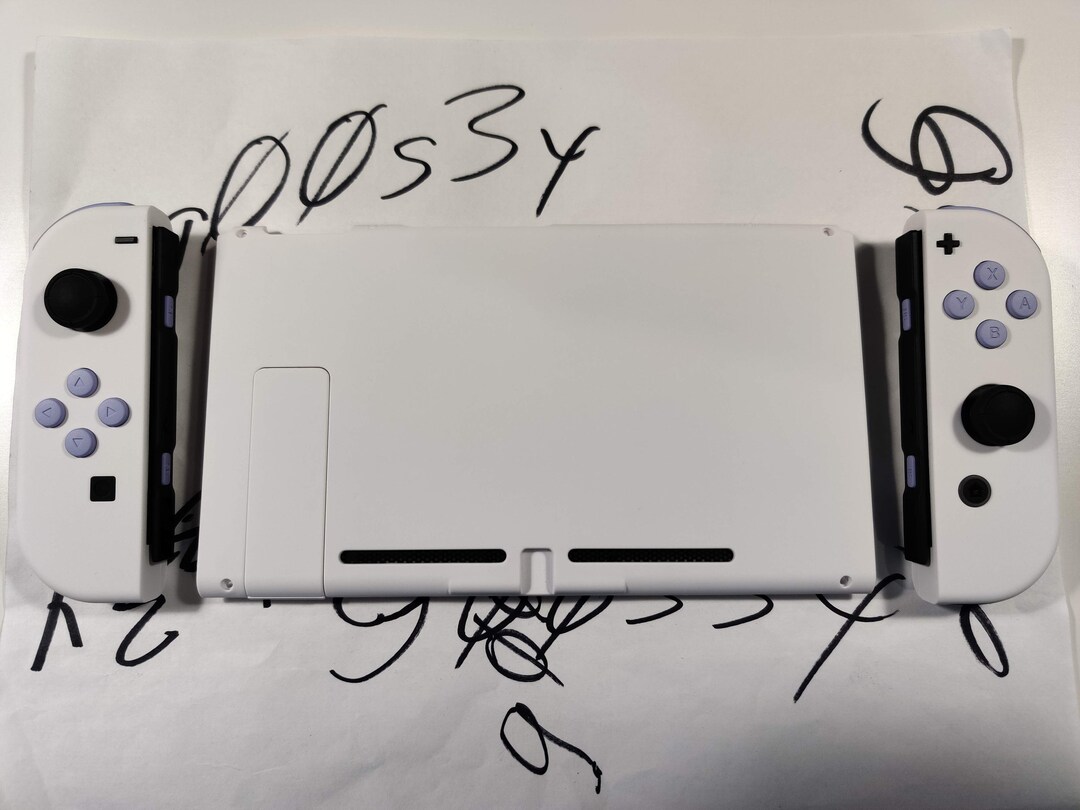 New Nintendo Switch Custom White Joycons With Light Purple Buttons and ...