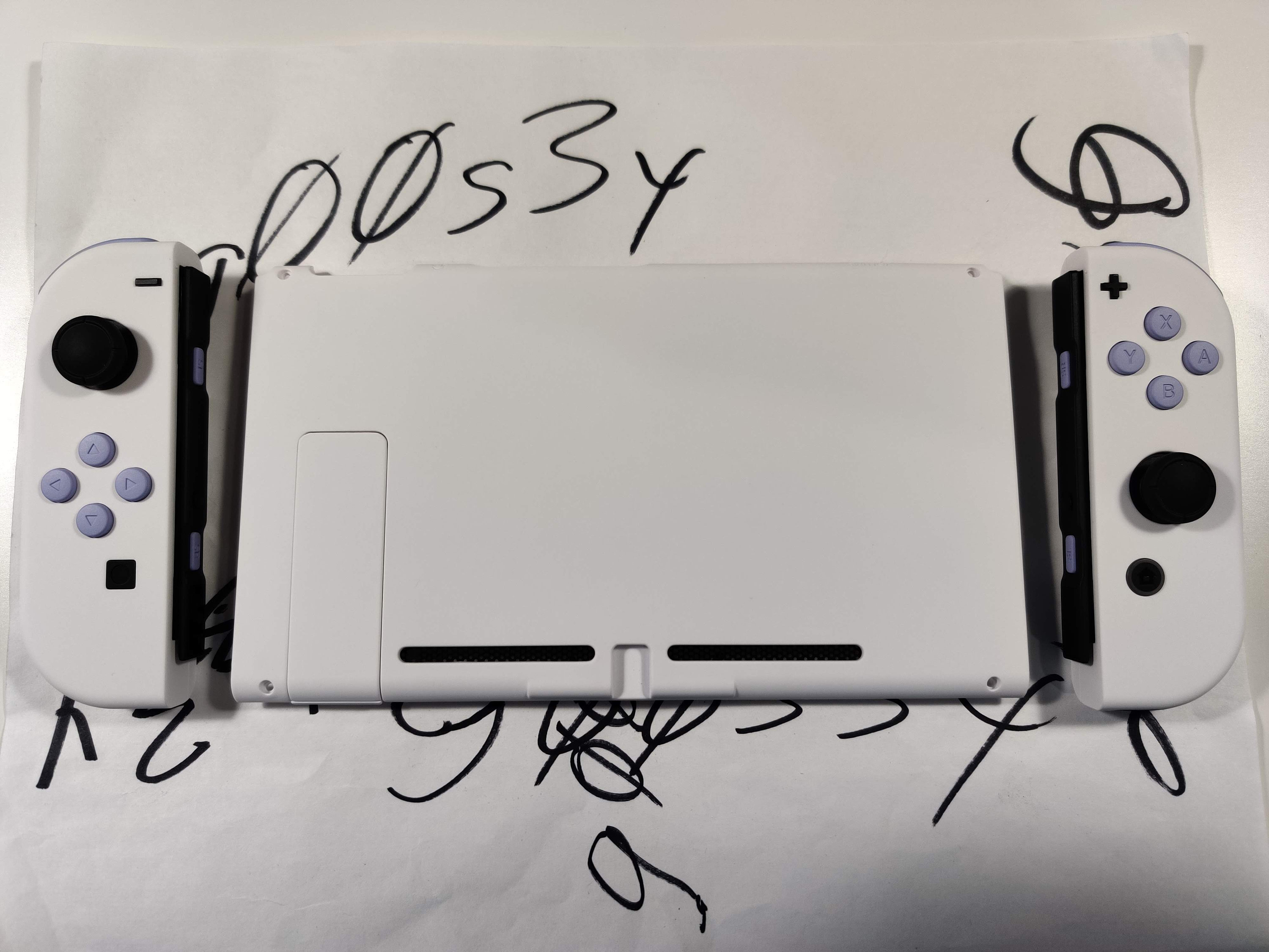 New Nintendo Switch Custom White Joycons with Light Purple | Etsy