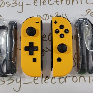 New Nintendo Switch Custom Caution Yellow DPAD Joycons and Backplate - Etsy