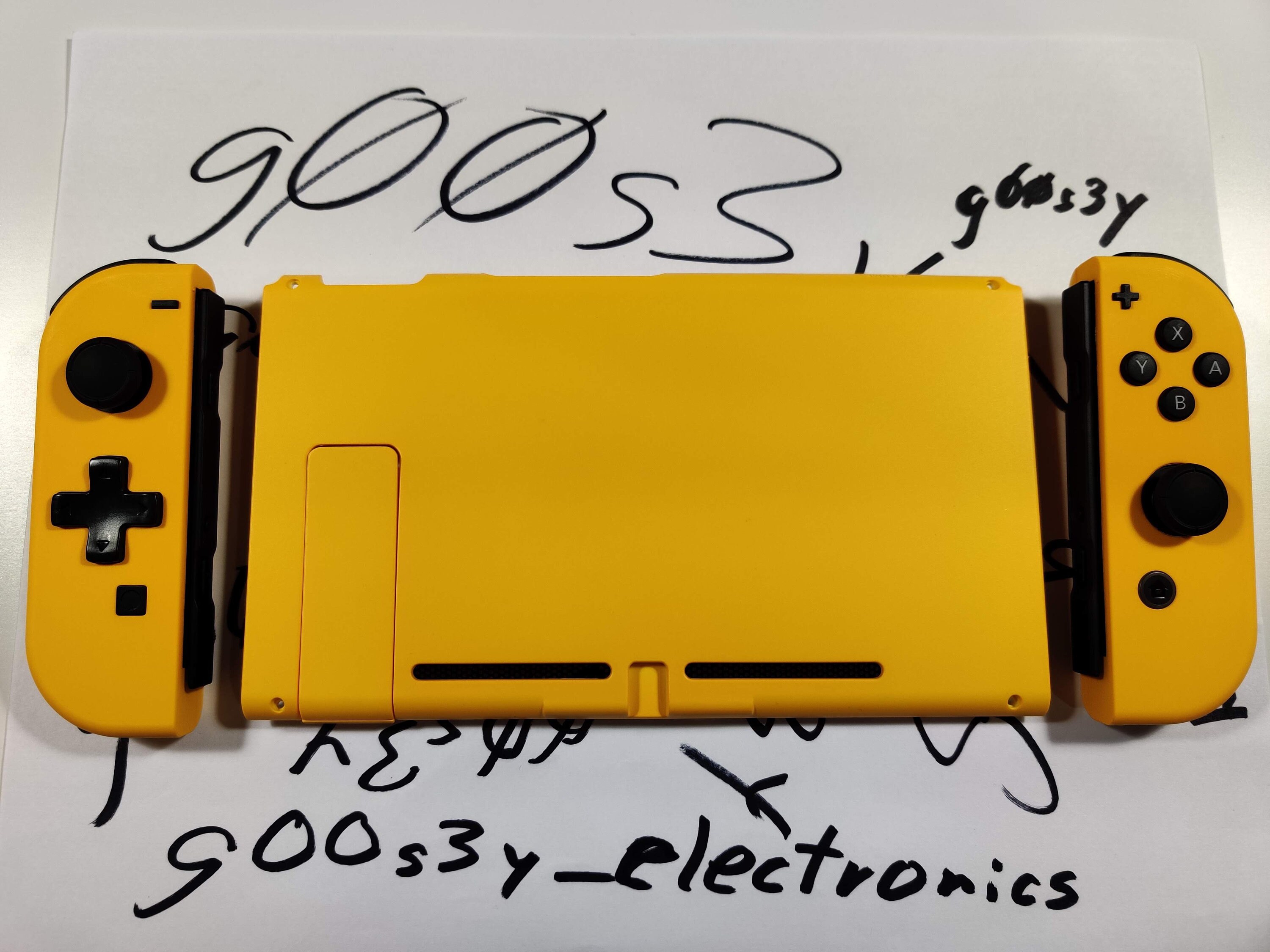 New Nintendo Switch Custom Caution Yellow DPAD Joycons and | Etsy