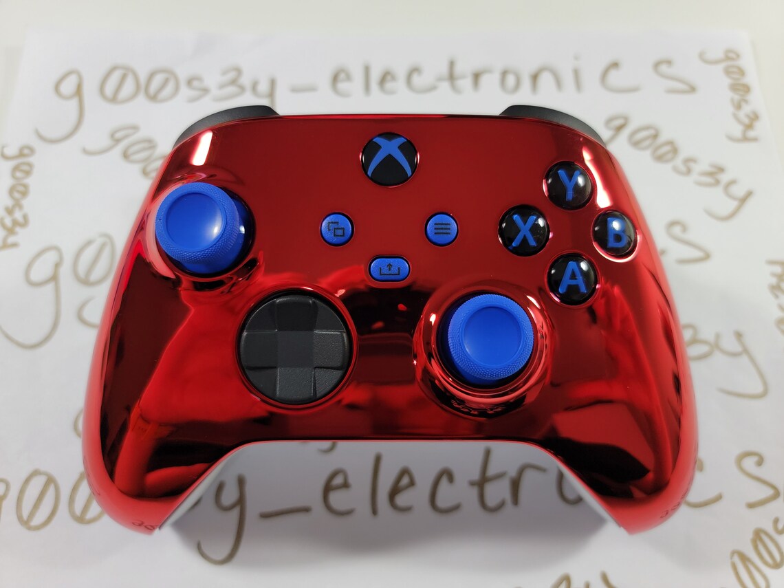 NEW Custom Xbox Series One / X / S Chrome Red Styled Wireless - Etsy