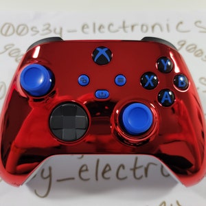 NEW Custom Xbox Series One / X / S Chrome Red Styled Wireless ...
