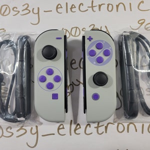 New Nintendo Switch Custom SNES Styled Joycons and Backplate V1 - Etsy