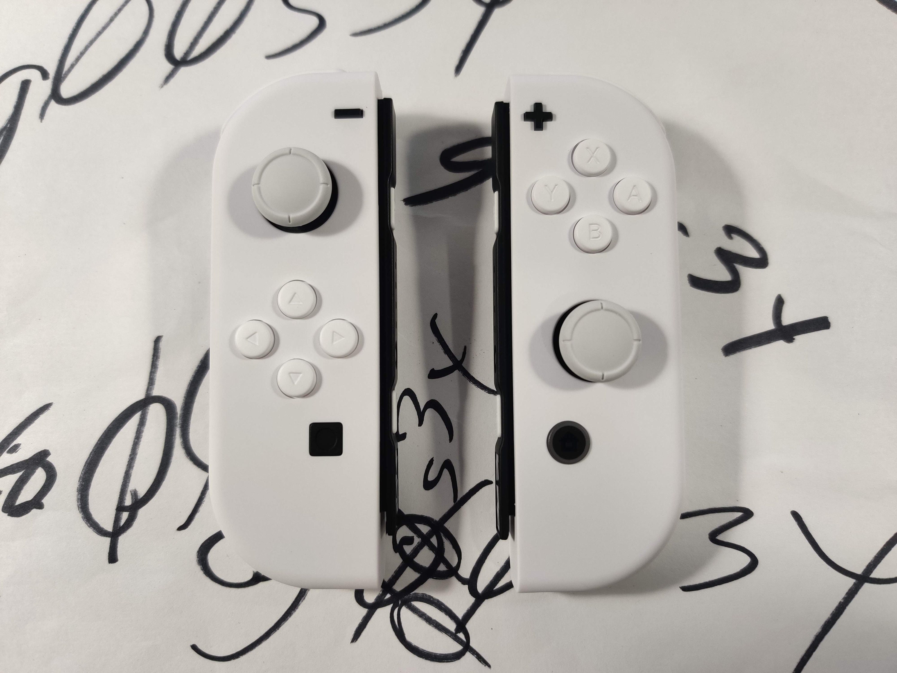 New Nintendo Switch Custom White Joycons With White - Etsy
