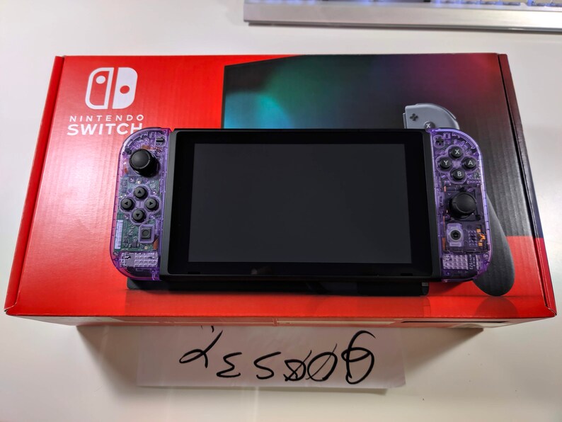 New Custom Clear Atomic Purple Nintendo Switch FULL CONSOLE | Etsy