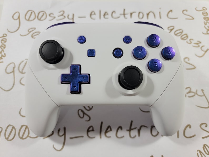 New Nintendo Switch Custom White Pro Controller CHOOSE - Etsy