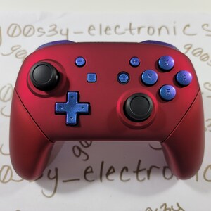 New Nintendo Switch Custom Metallic Red Pro Controller CHOOSE BUTTON ...