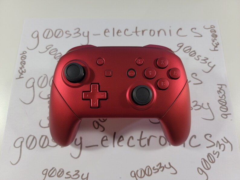 New Nintendo Switch Custom Metallic Red Pro Controller - Etsy