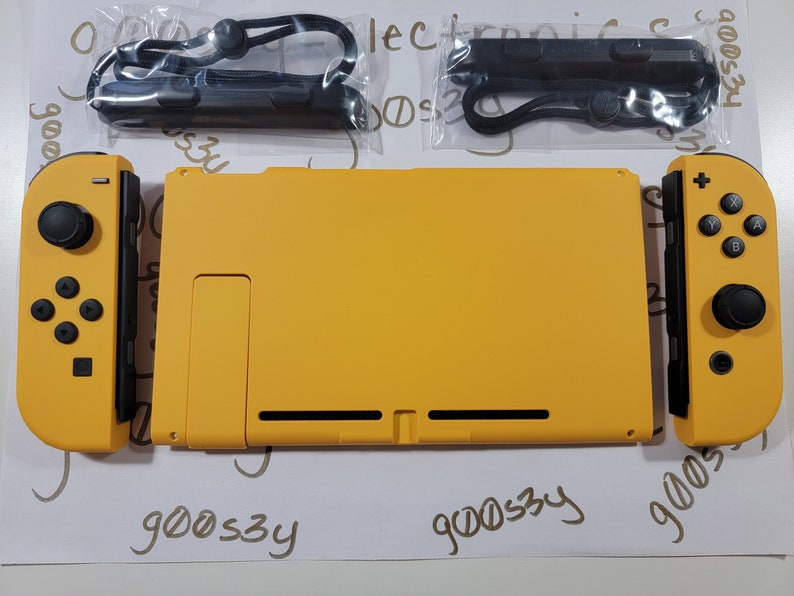 New Nintendo Switch Custom Caution Yellow Joycons and - Etsy