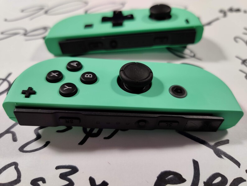 New Nintendo Switch Custom Mint Green DPAD Joycons and | Etsy