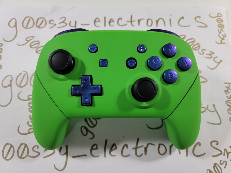 New Nintendo Switch Custom Green Pro Controller CHOOSE - Etsy