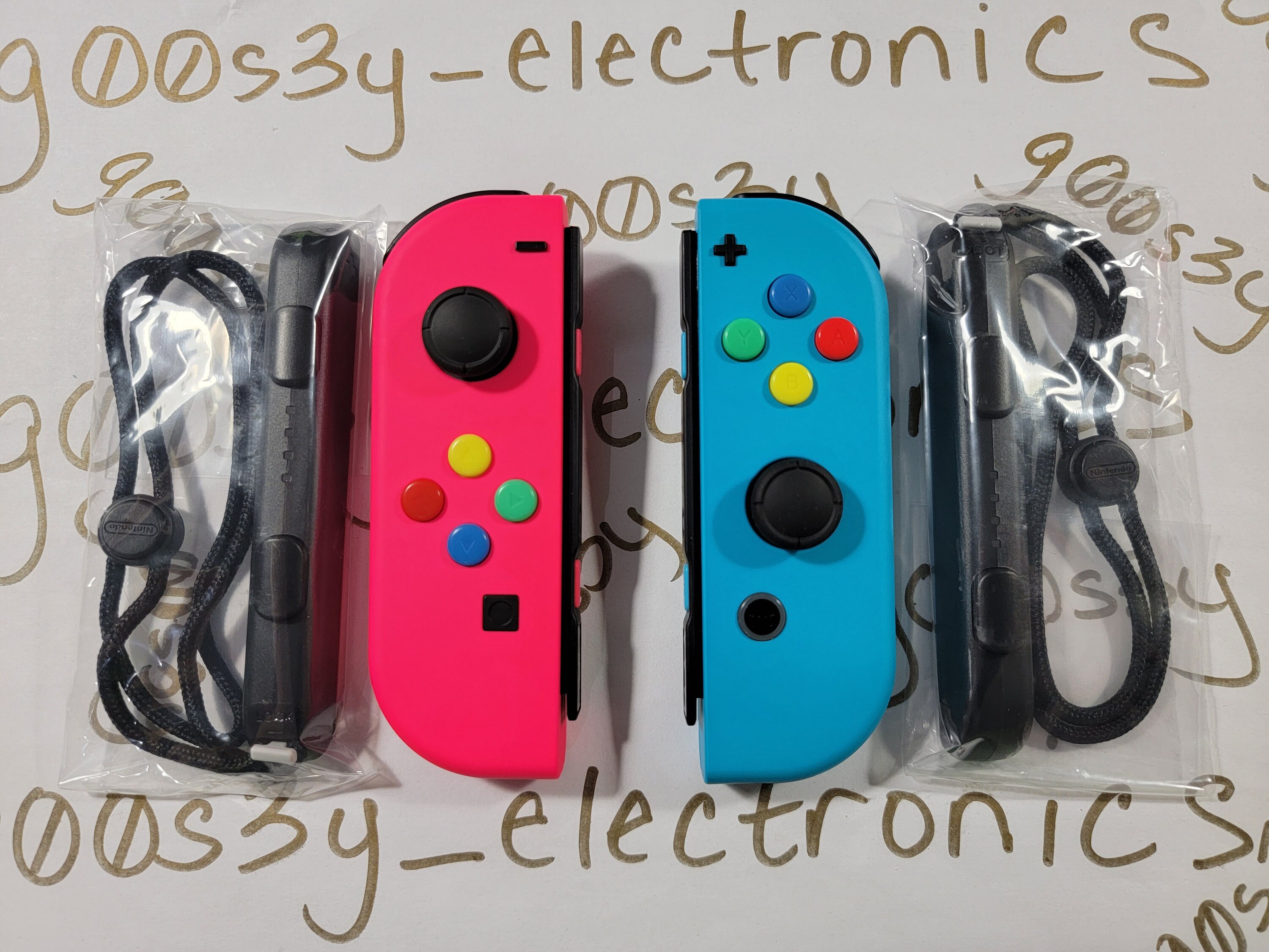 New Nintendo Switch Genuine Neon Pink L & Blue R Joycons - Etsy Canada