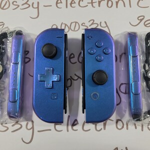 New Nintendo Switch Custom Blue-purple Chameleon Styled DPAD Joycons ...