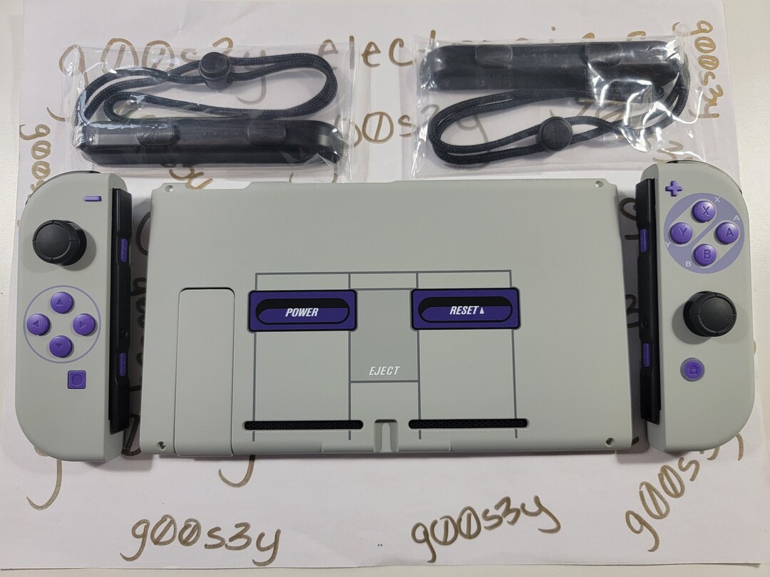 New Nintendo Switch Custom SNES Styled Joycons and Backplate V1 - Etsy