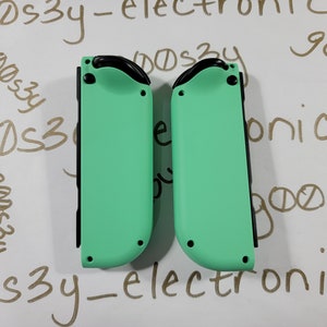 New Nintendo Switch Custom Mint Green Joycons and Backplate - Etsy