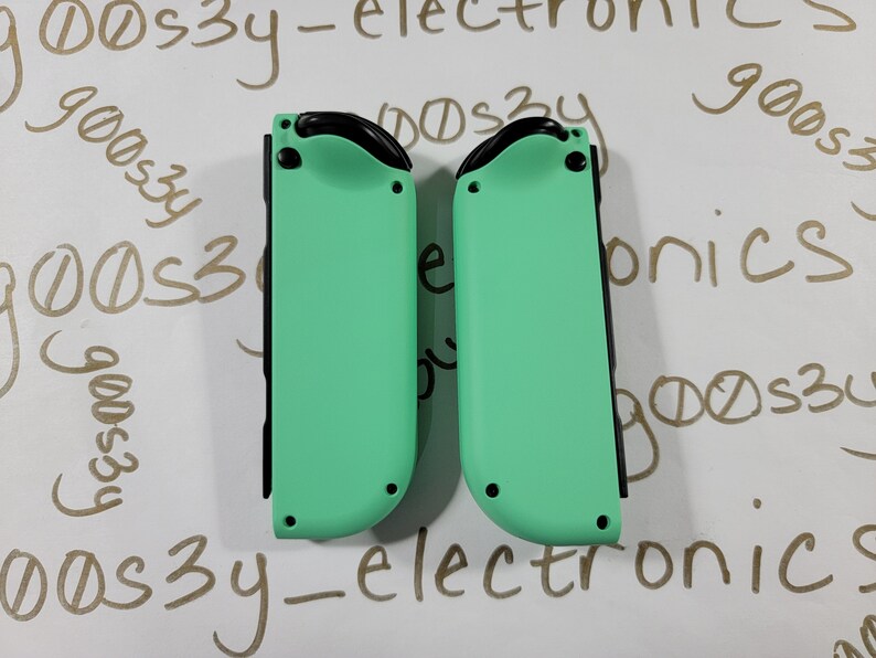 New Nintendo Switch Custom Mint Green Joycons and Backplate - Etsy