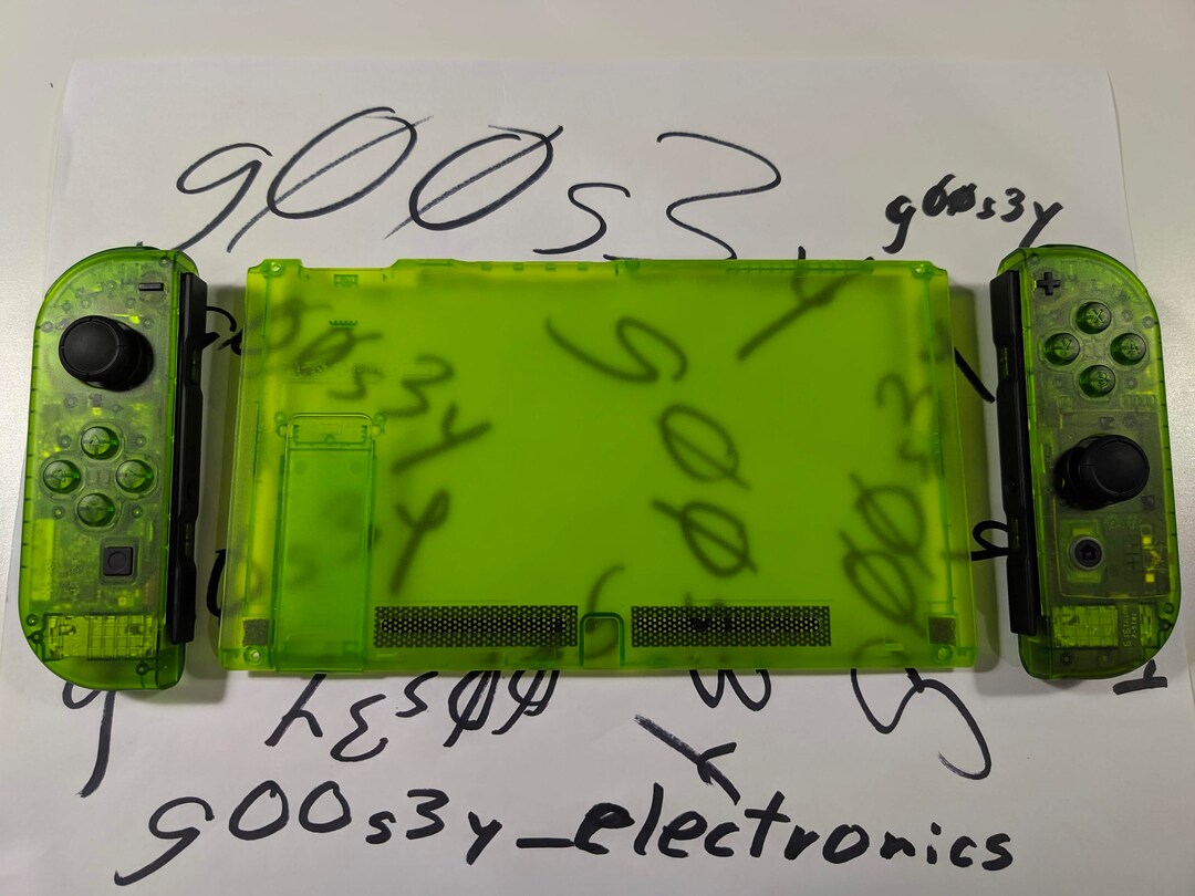 New Nintendo Switch Custom Frosted Green Joycons and Backplate - Etsy