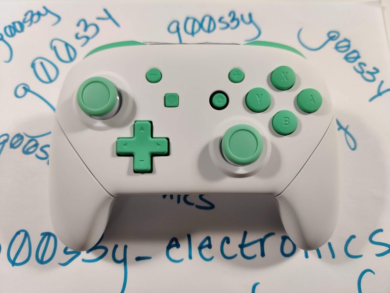 New Nintendo Switch Custom White Pro Controller CHOOSE - Etsy