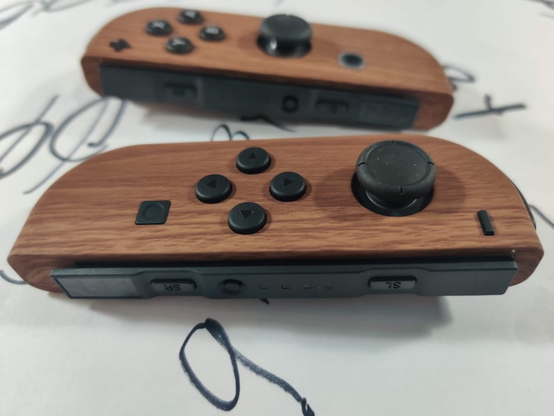 New Nintendo Switch Custom Wood Grain Styled Joycons and | Etsy